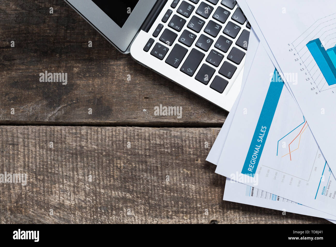Showing business and financial report. Accounting Stock Photo - Alamy