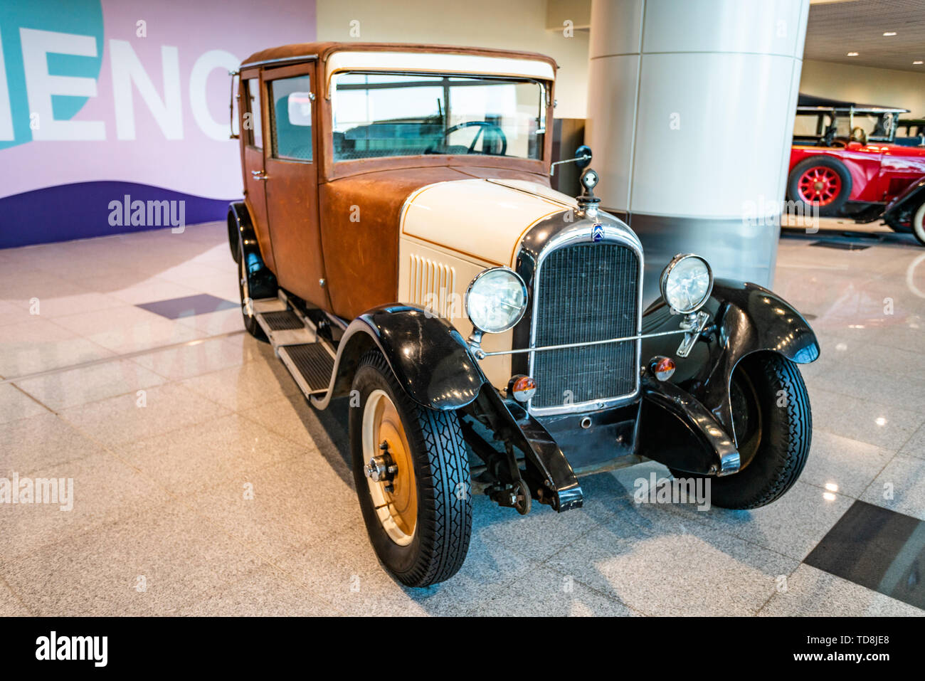 MOSCOW, RUSSIA - MAY 27, 2019: CITROEN B14 vintage car at the free of ...