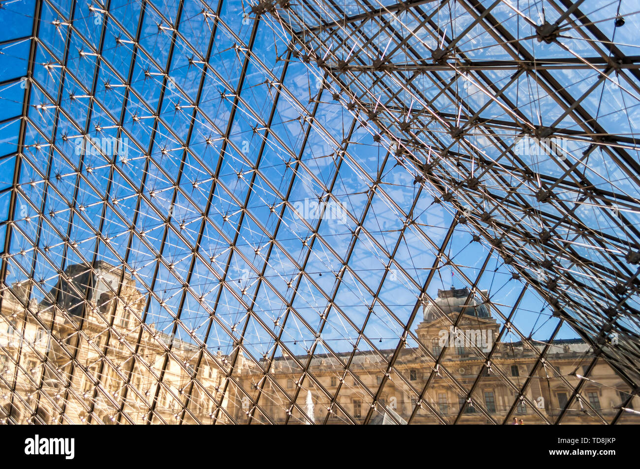 Glass pyramids of the Louvre in Paris Stock Photo - Alamy