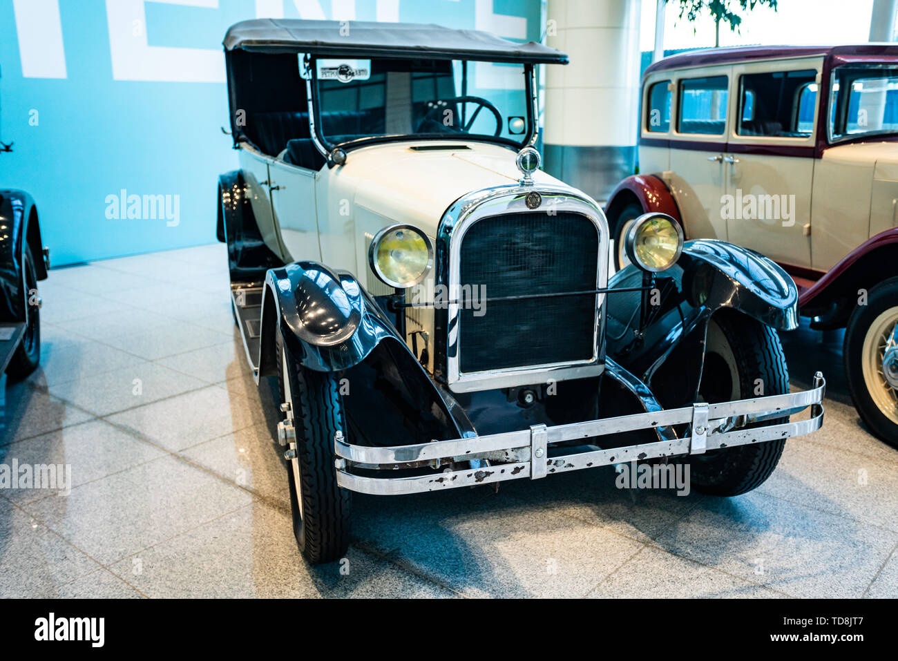 MOSCOW, RUSSIA - MAY 27, 2019: Dodge open touring built at year 1928 ...