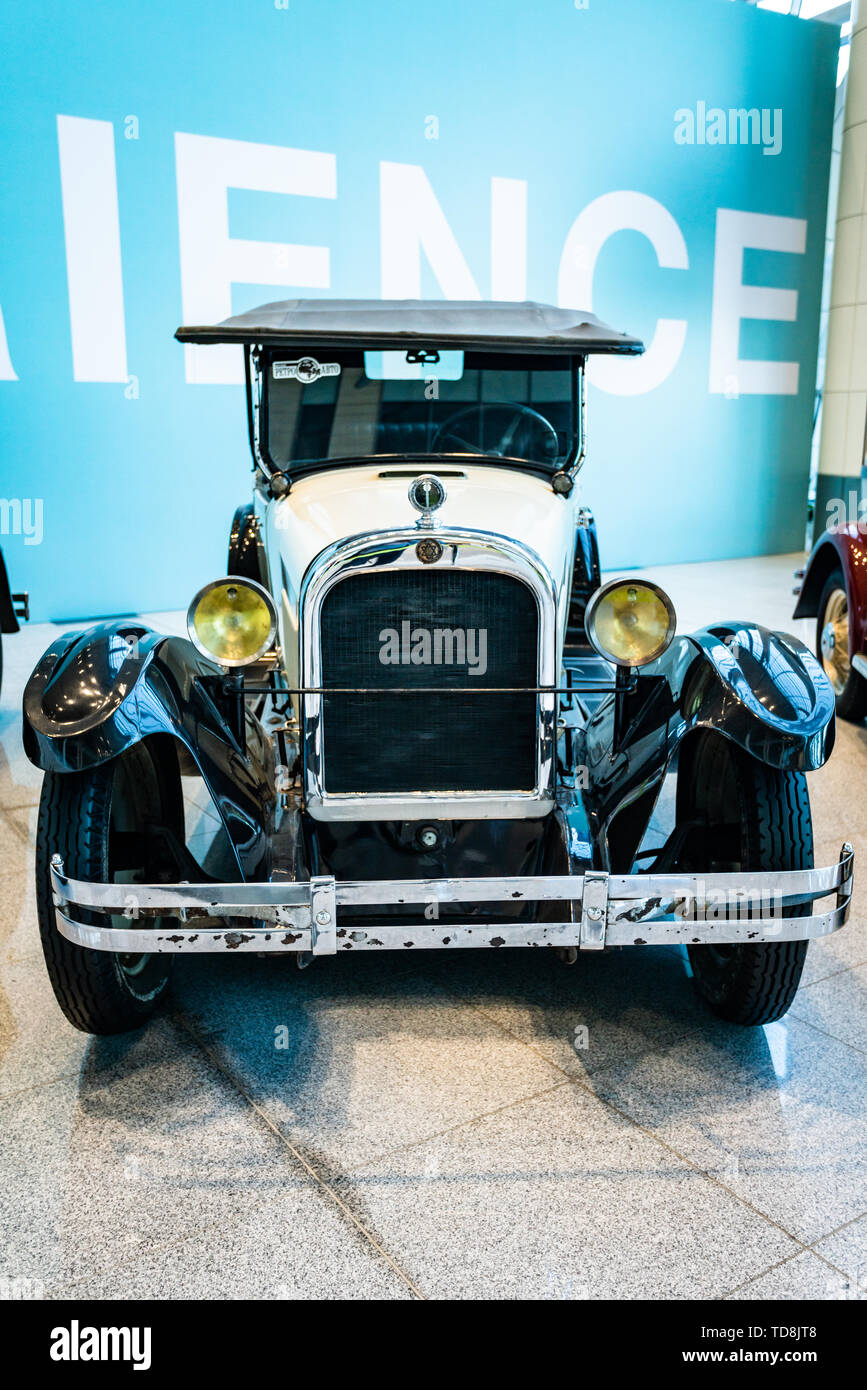 MOSCOW, RUSSIA - MAY 27, 2019: Dodge open touring built at year 1928 ...