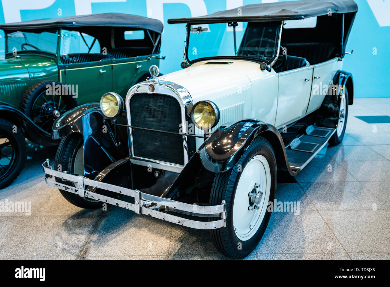 MOSCOW, RUSSIA - MAY 27, 2019: Dodge open touring built at year 1928 ...