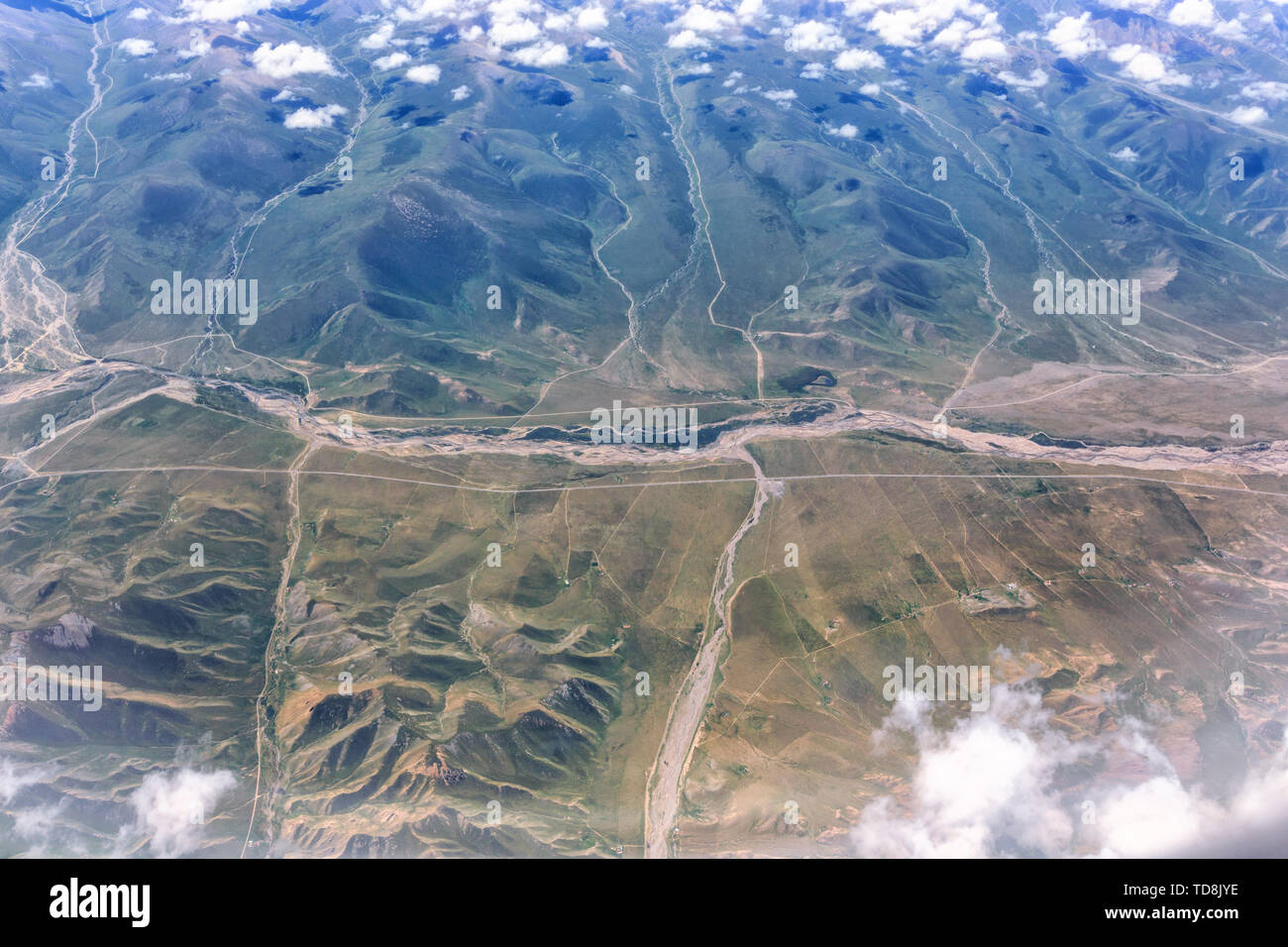Nanning-Chongqing-Xinjiang, aerial shooting Stock Photo - Alamy