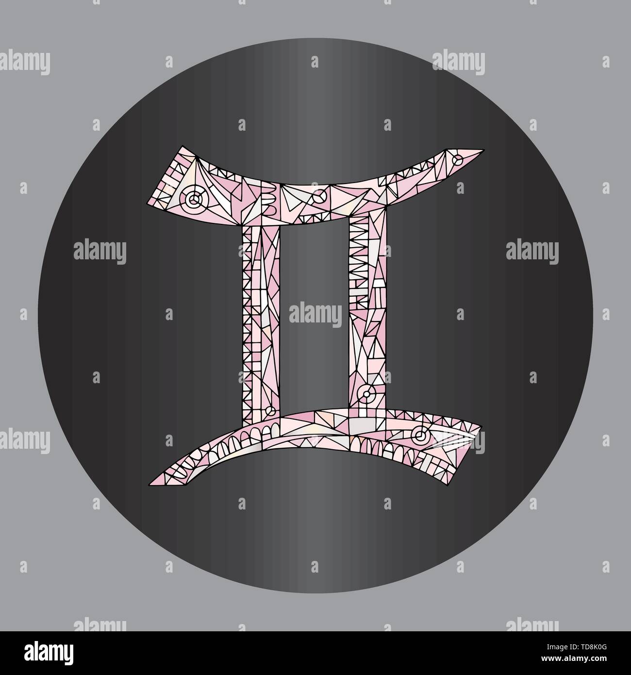 Gemini astrological sign in Stock Vector Images - Alamy