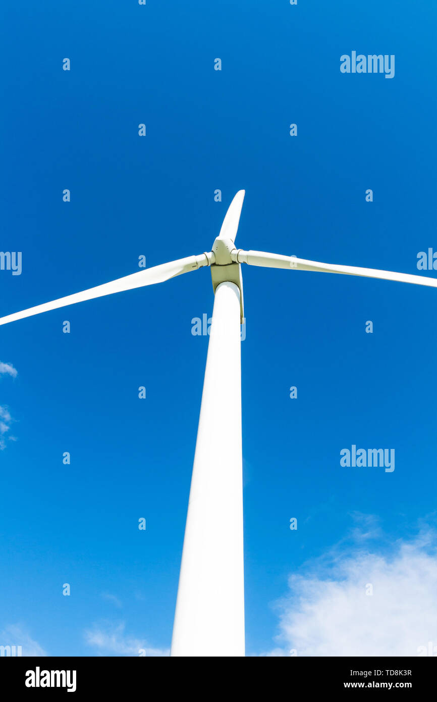 wind generator turbines in sky Stock Photo - Alamy