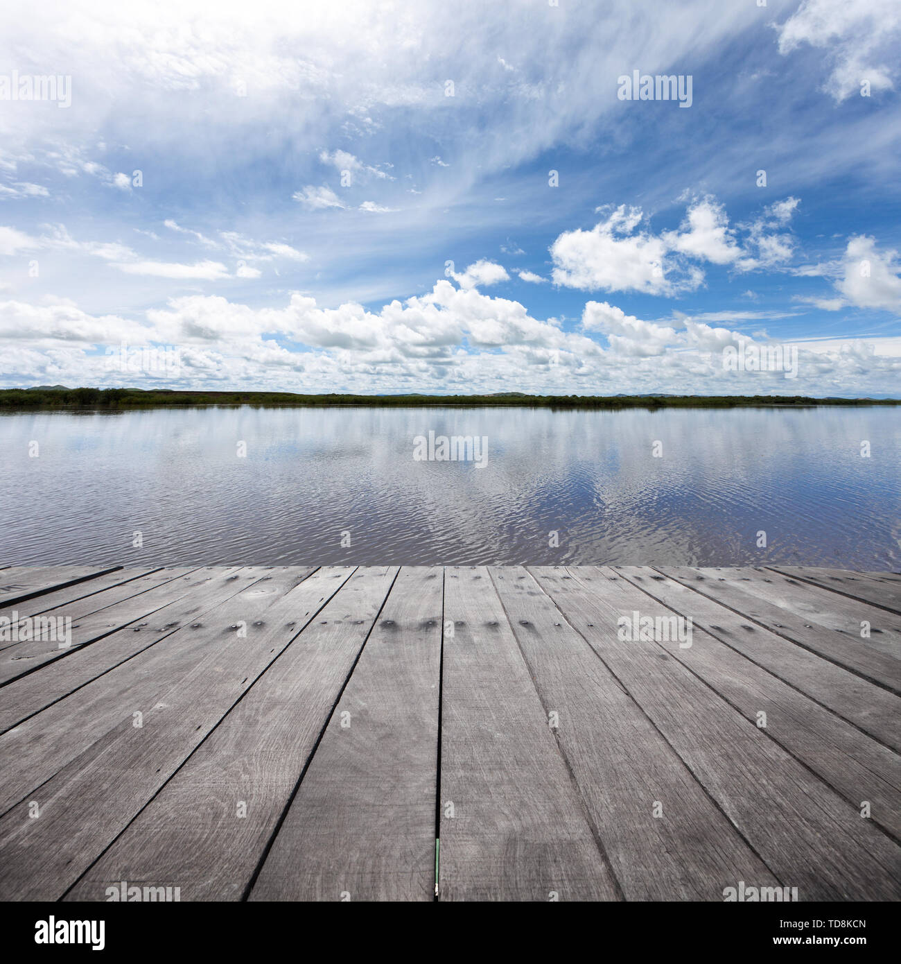 landscape with lake Stock Photo - Alamy