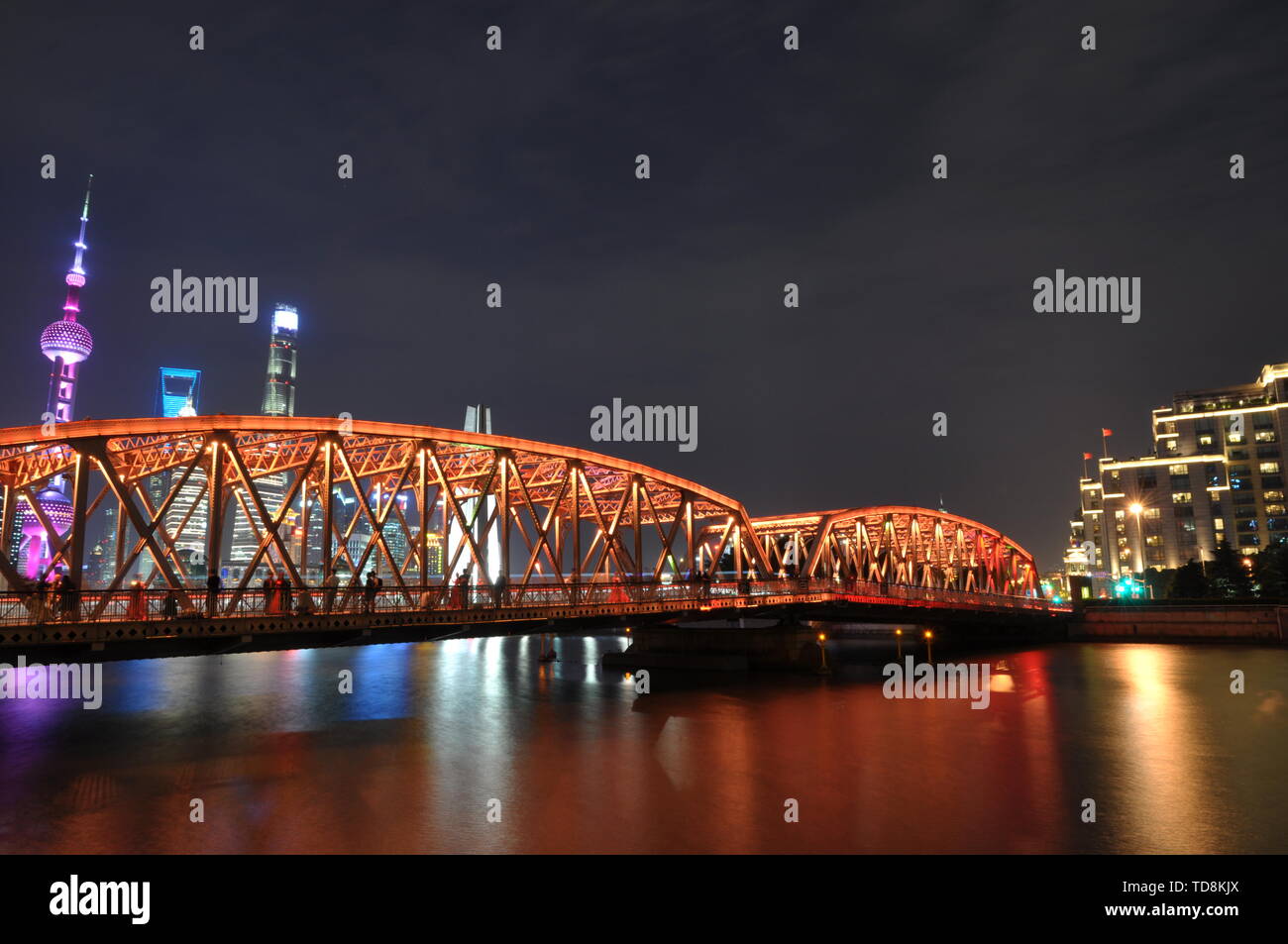 Night view of Shanghai city Stock Photo - Alamy