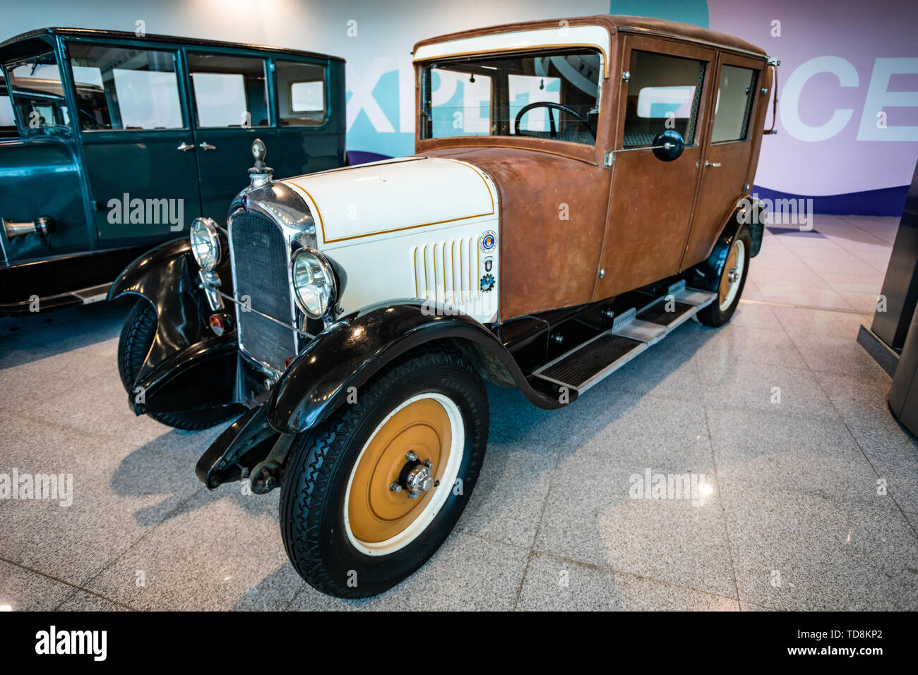 MOSCOW, RUSSIA - MAY 27, 2019: CITROEN B14 vintage car at the free of ...