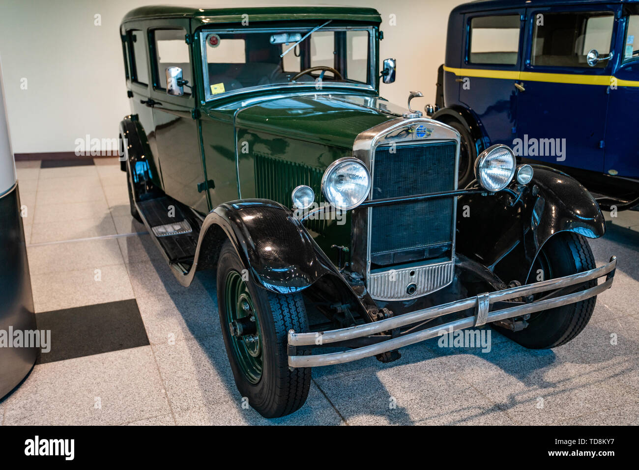 MOSCOW, RUSSIA - MAY 27, 2019: DONNET ZEDEL 1929 vintage car at the ...