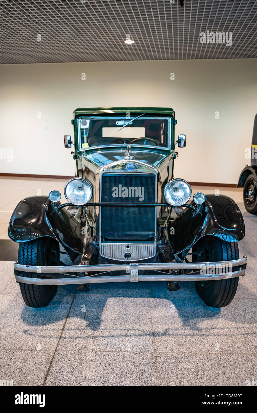 MOSCOW, RUSSIA - MAY 27, 2019: DONNET ZEDEL 1929 vintage car at the ...