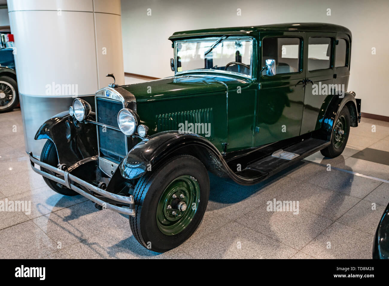 MOSCOW, RUSSIA - MAY 27, 2019: DONNET ZEDEL 1929 vintage car at the ...