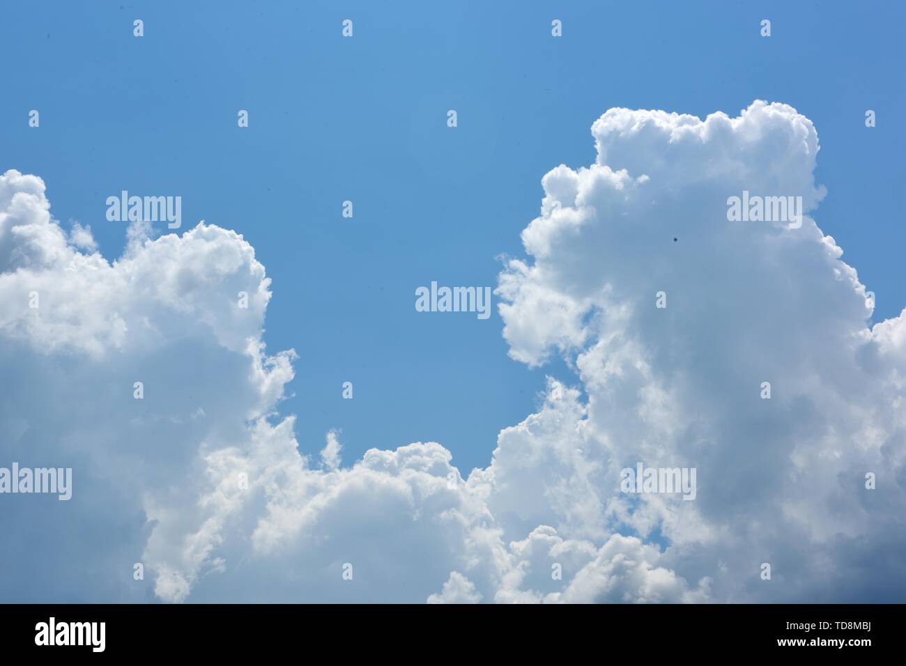 Blue sky, white clouds, high-definition material Stock Photo - Alamy