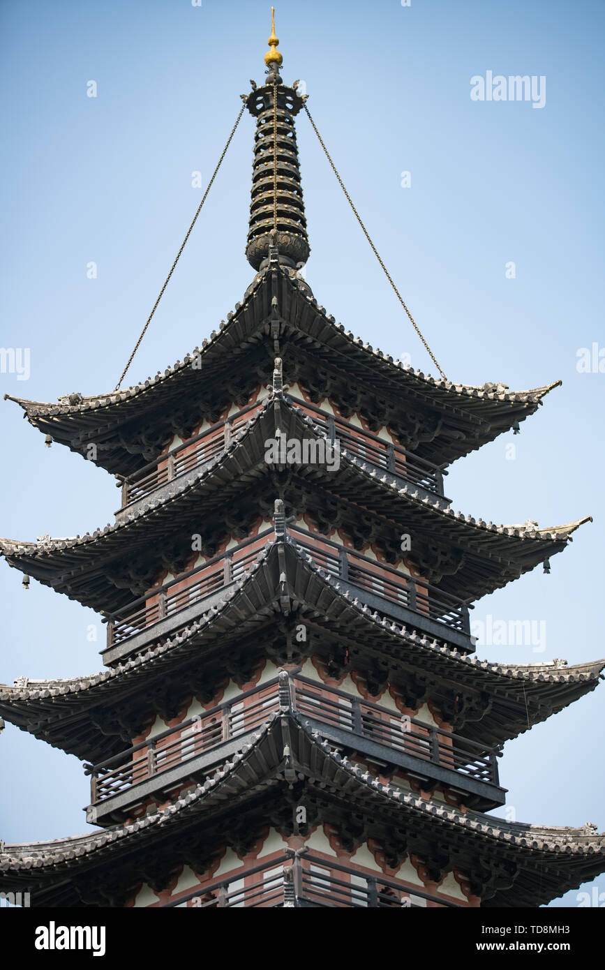 The Xing Shengsheng monastery tower built before and after Xining (1068 ...