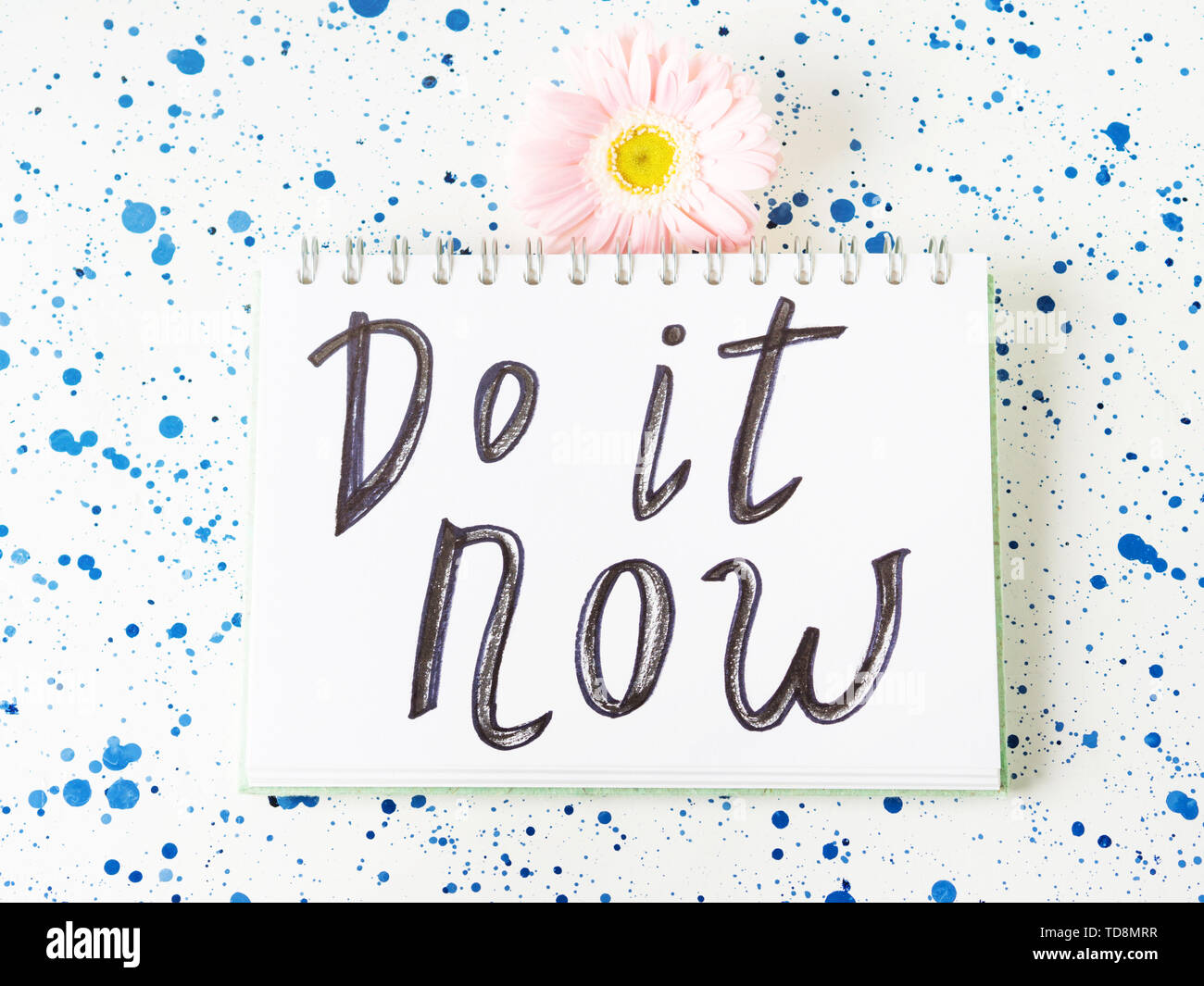 Do it now inspirational quote. Self motivation concept. Call to action ...