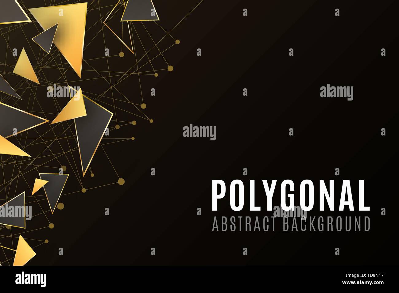 Polygonal shapes. Modern background for your design banner. Low poly ...