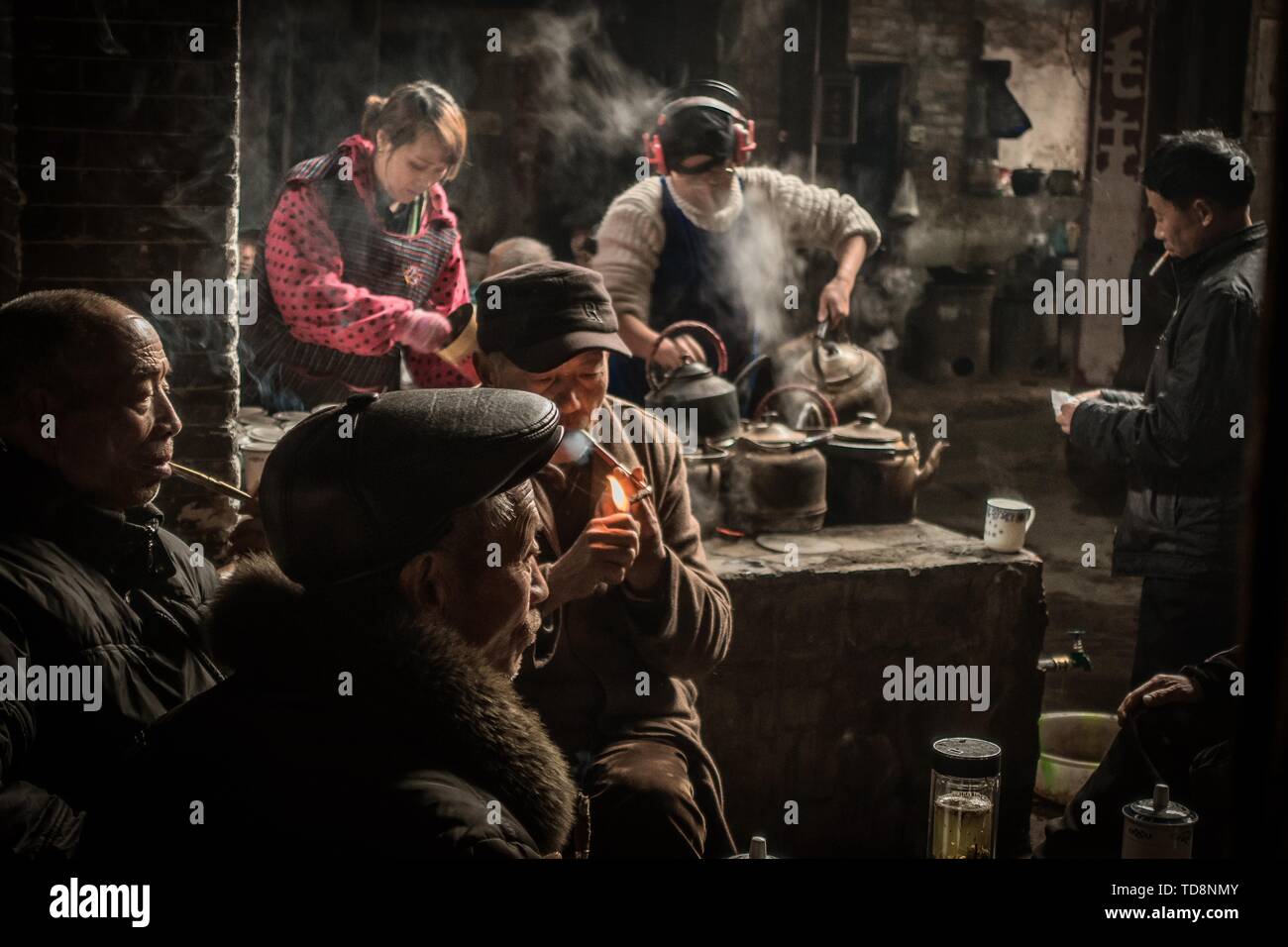 Lhasa xizang xizang gantang xianhong village hi-res stock photography ...