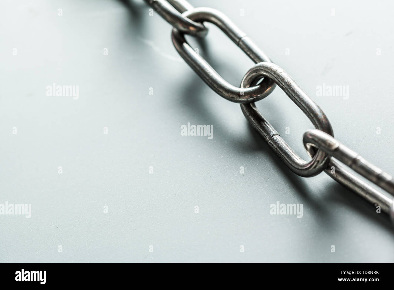 close up of metal chain part on white background Stock Photo - Alamy