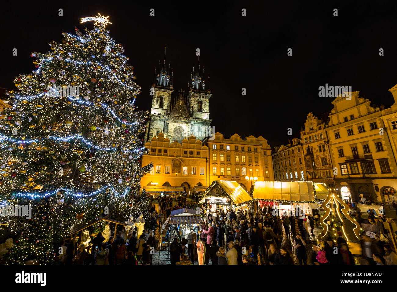 Prague's Christmas fair Stock Photo - Alamy