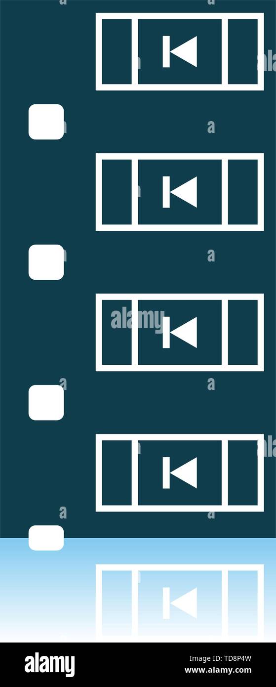 Diode Smd Component Tape Icon. Shadow Reflection Design. Vector ...