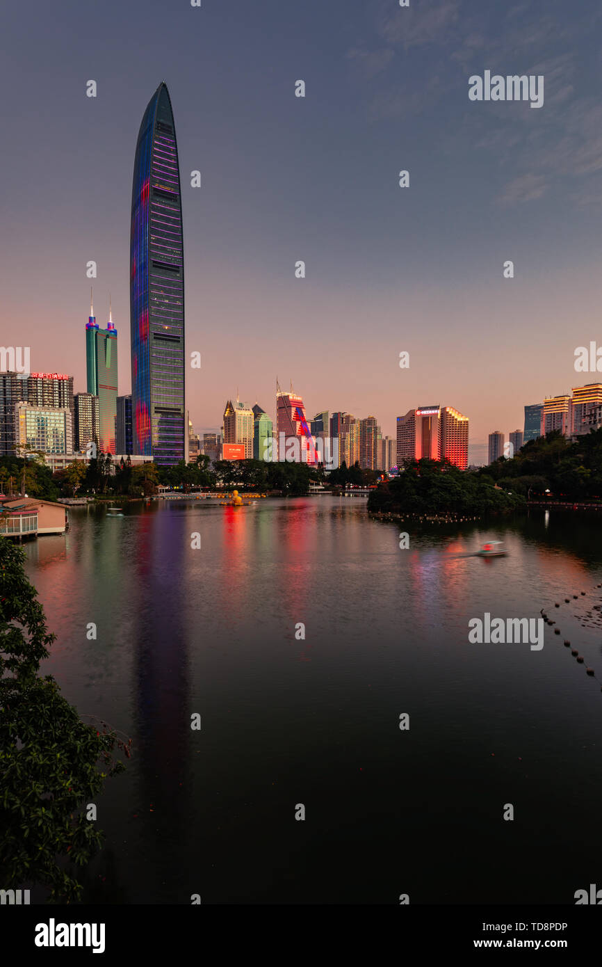 Shenzhen pengcheng city scenery and tourism building hi-res stock ...