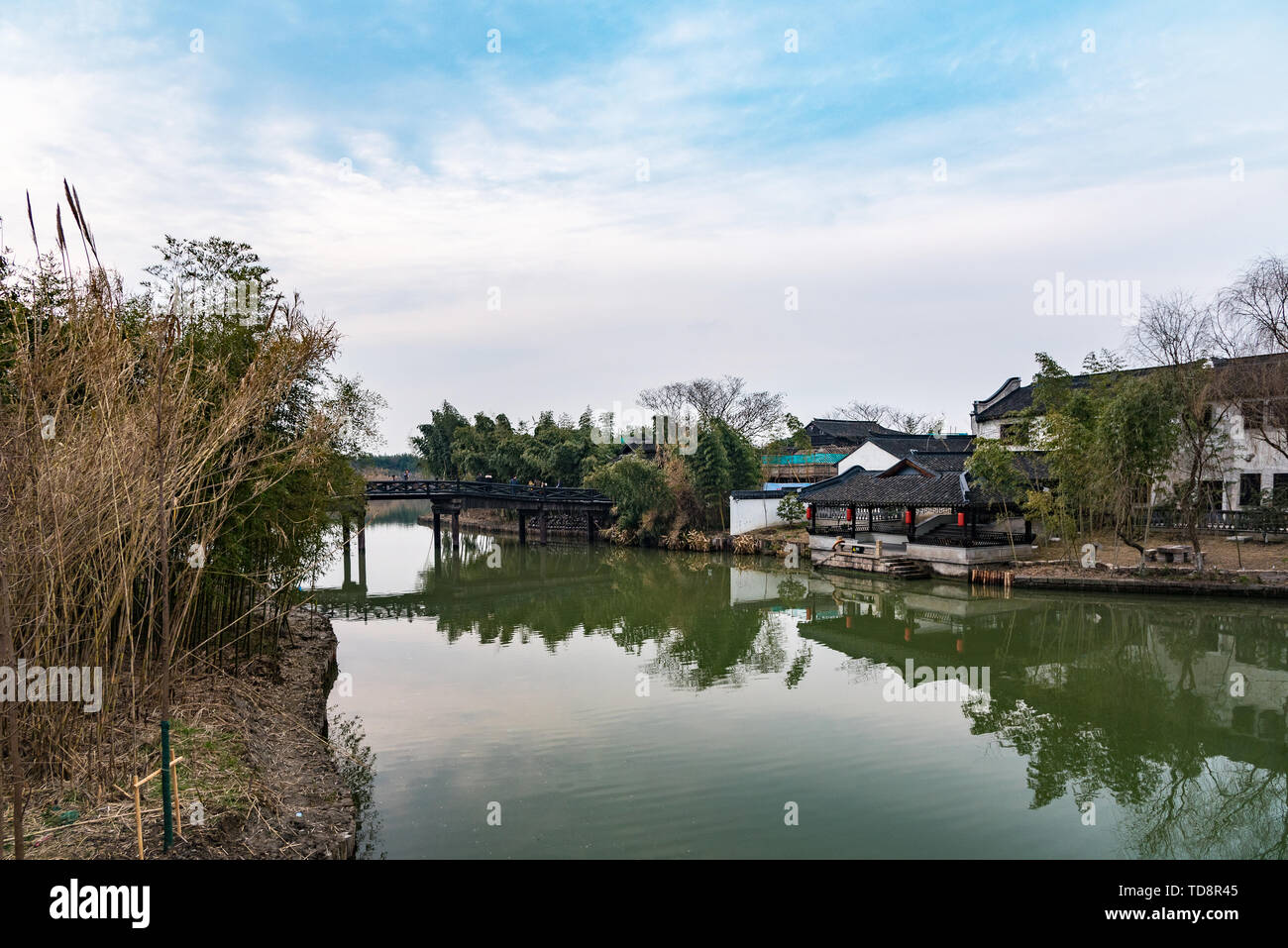 The 2019 Spring Festival was photographed in the Shajiabang Reed Scenic ...