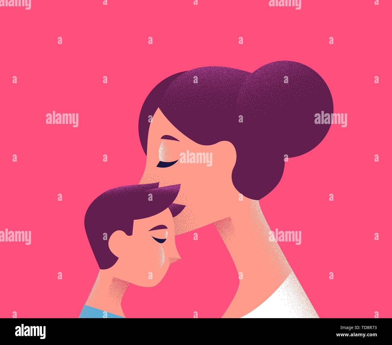 Animated Kissing Mom