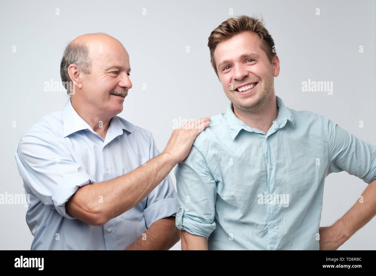 Father son looking each other hi-res stock photography and images - Alamy