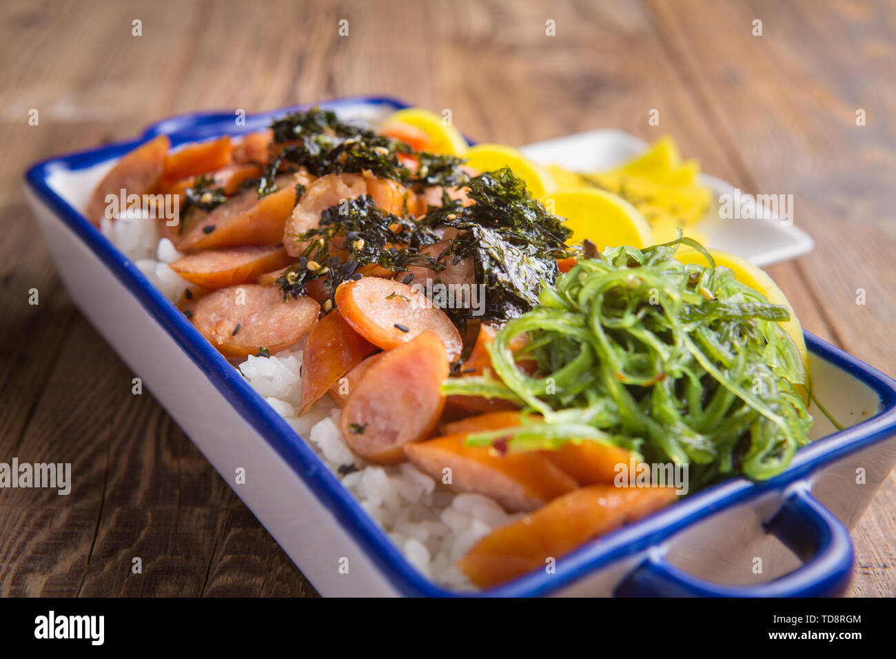 Roast bowel rice Stock Photo - Alamy