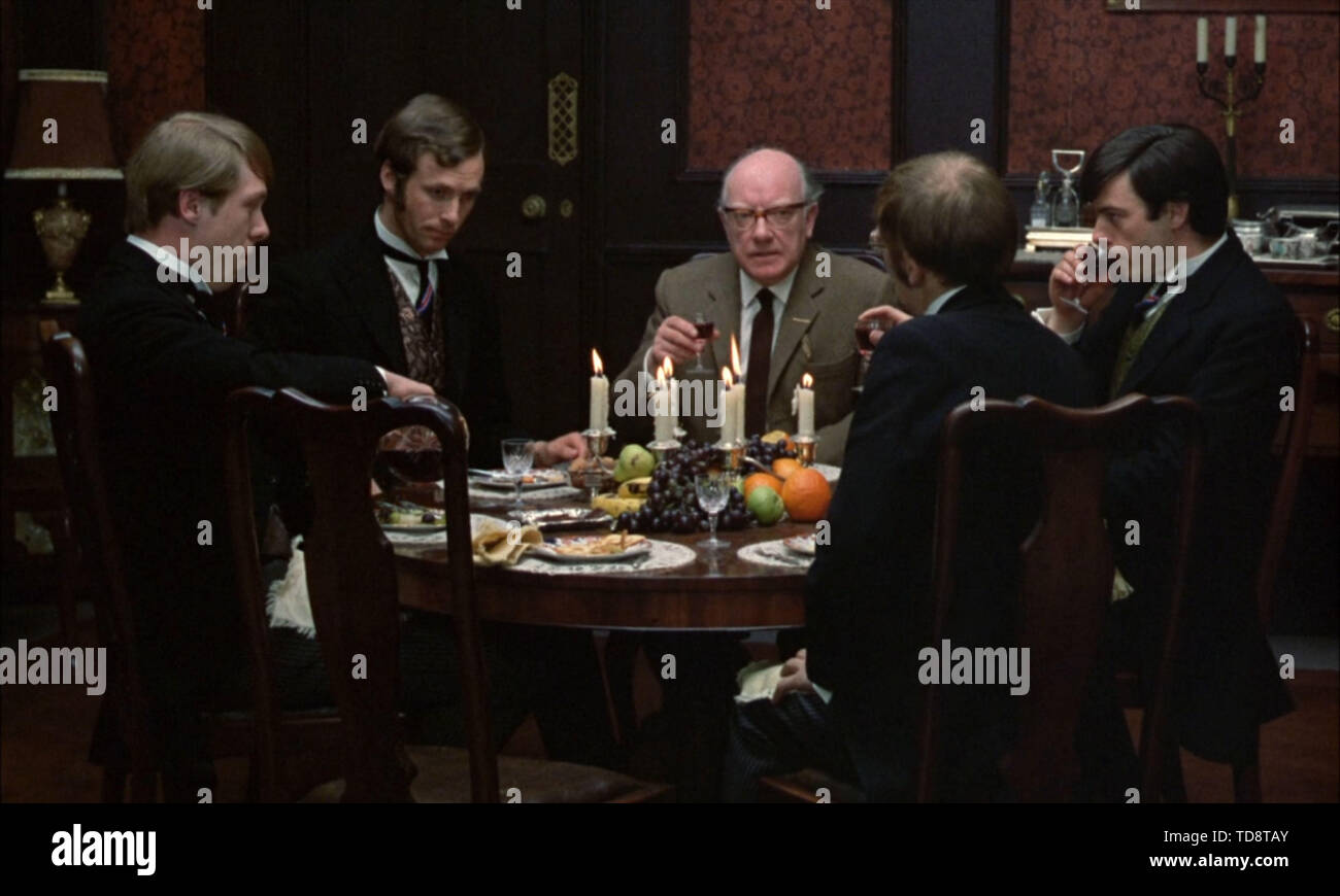 London.UK. Arthur Lowe (centre) with Peter Sproule, Robert Swann, Hugh ...