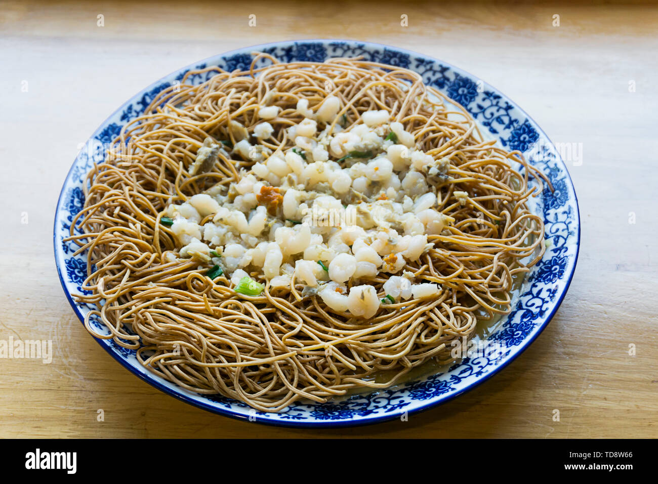 Shrimp crab powder yellow on both sides Stock Photo - Alamy