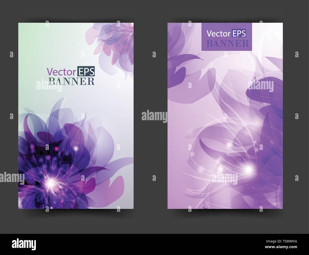 Flower vector background brochure template Stock Vector Image & Art - Alamy