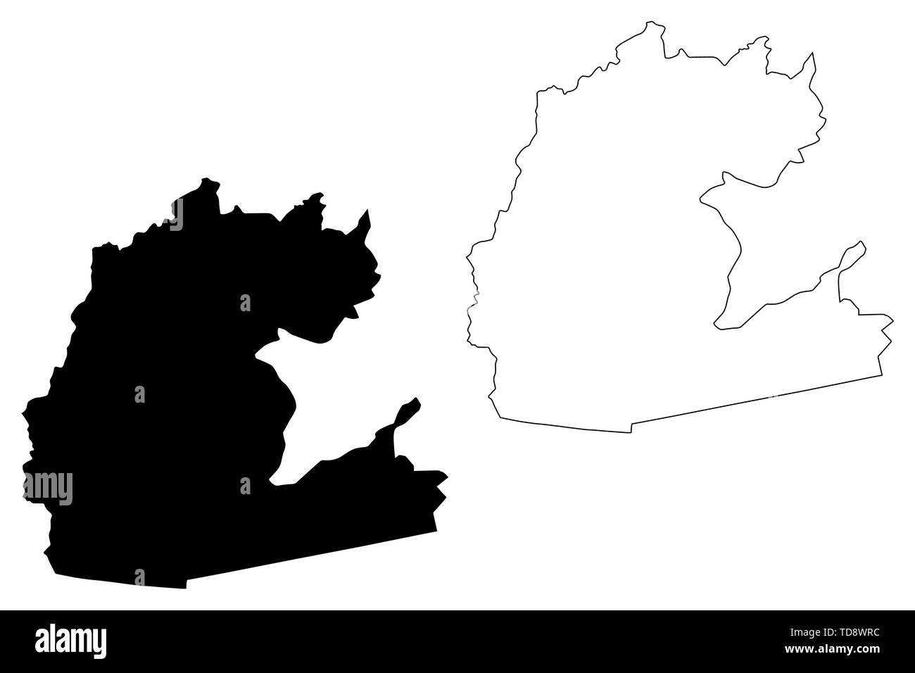 Napo Province (Republic of Ecuador, Provinces of Ecuador) map vector ...