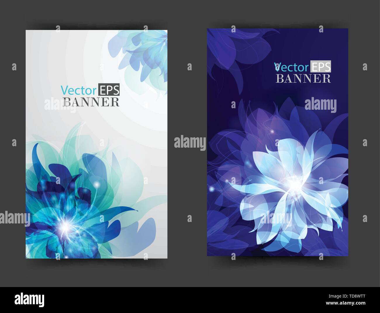 Flower vector background brochure template Stock Vector Image & Art - Alamy
