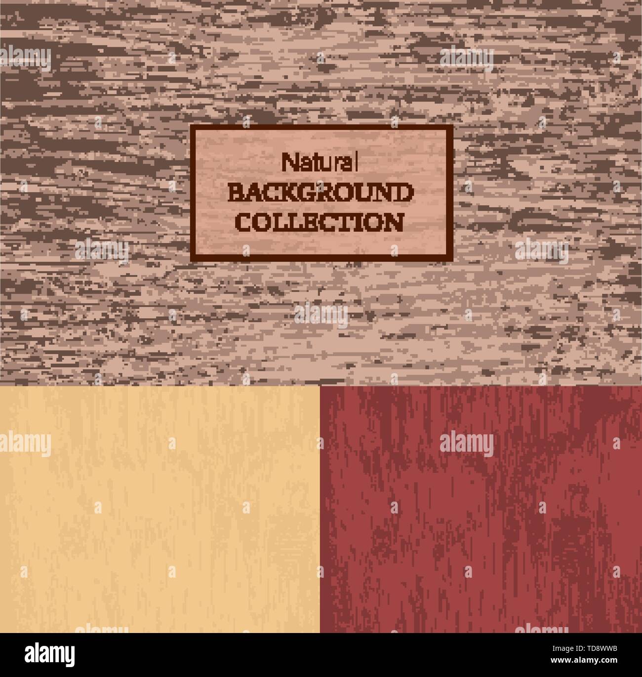 Natural texture background set Vector illustration Stock Vector Image ...