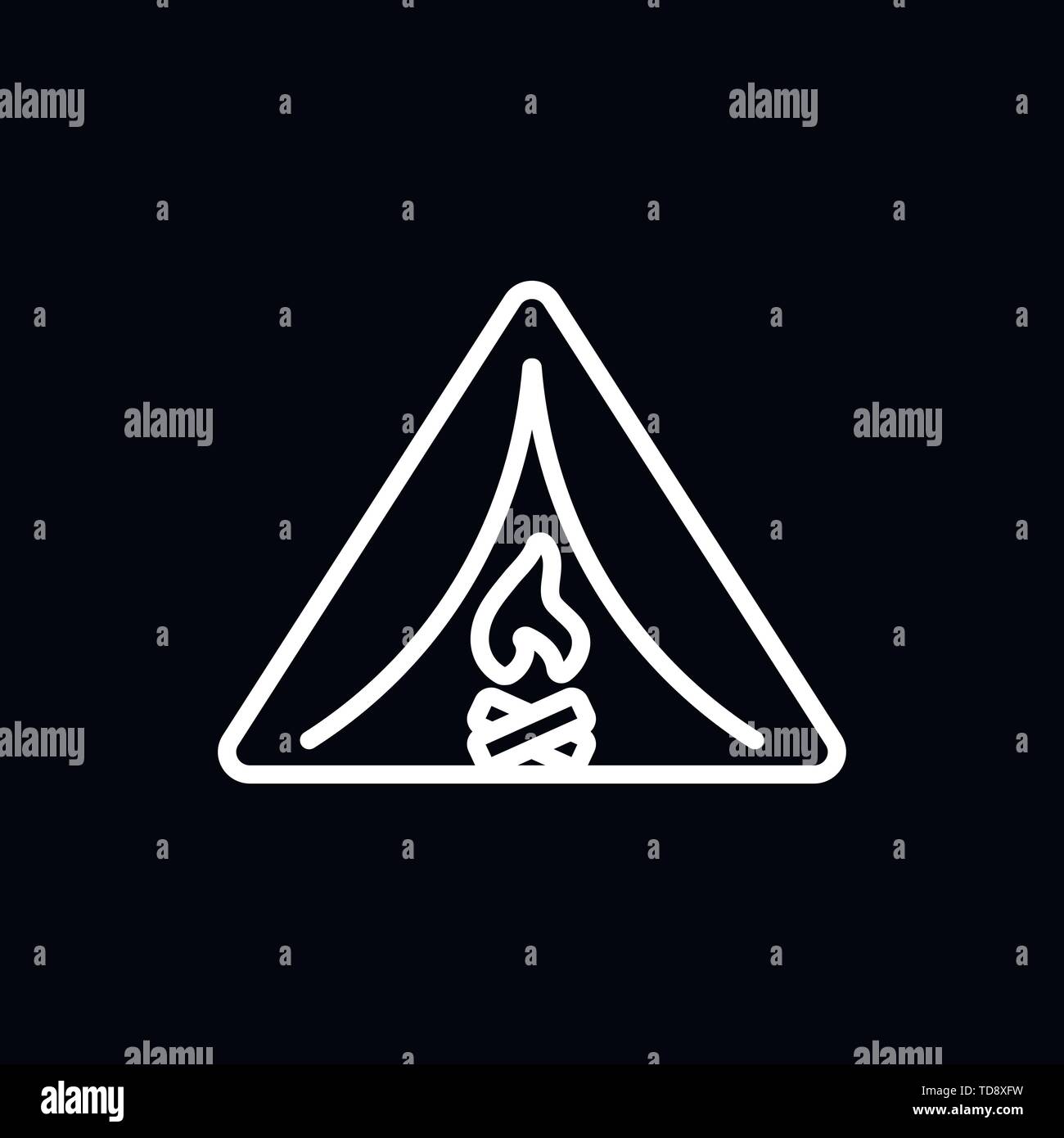 Simple camping icon. Universal camping icons to use for web and mobile ...