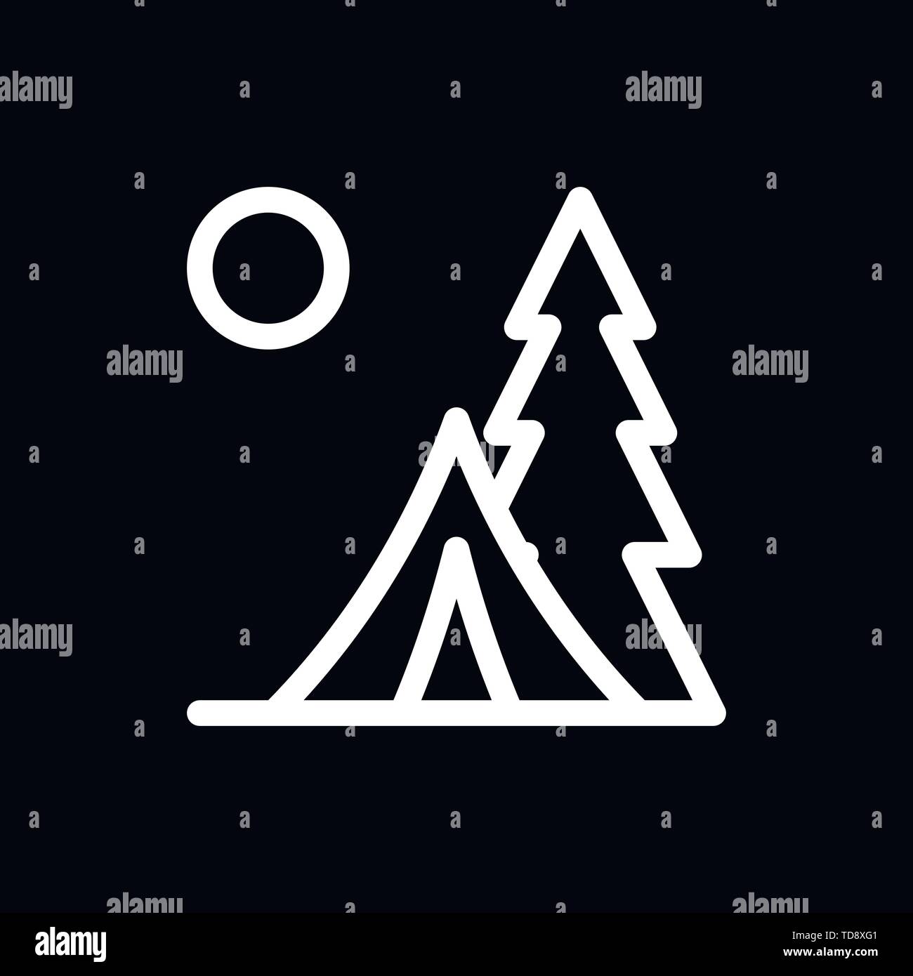 Simple camping icon. Universal camping icons to use for web and mobile ...