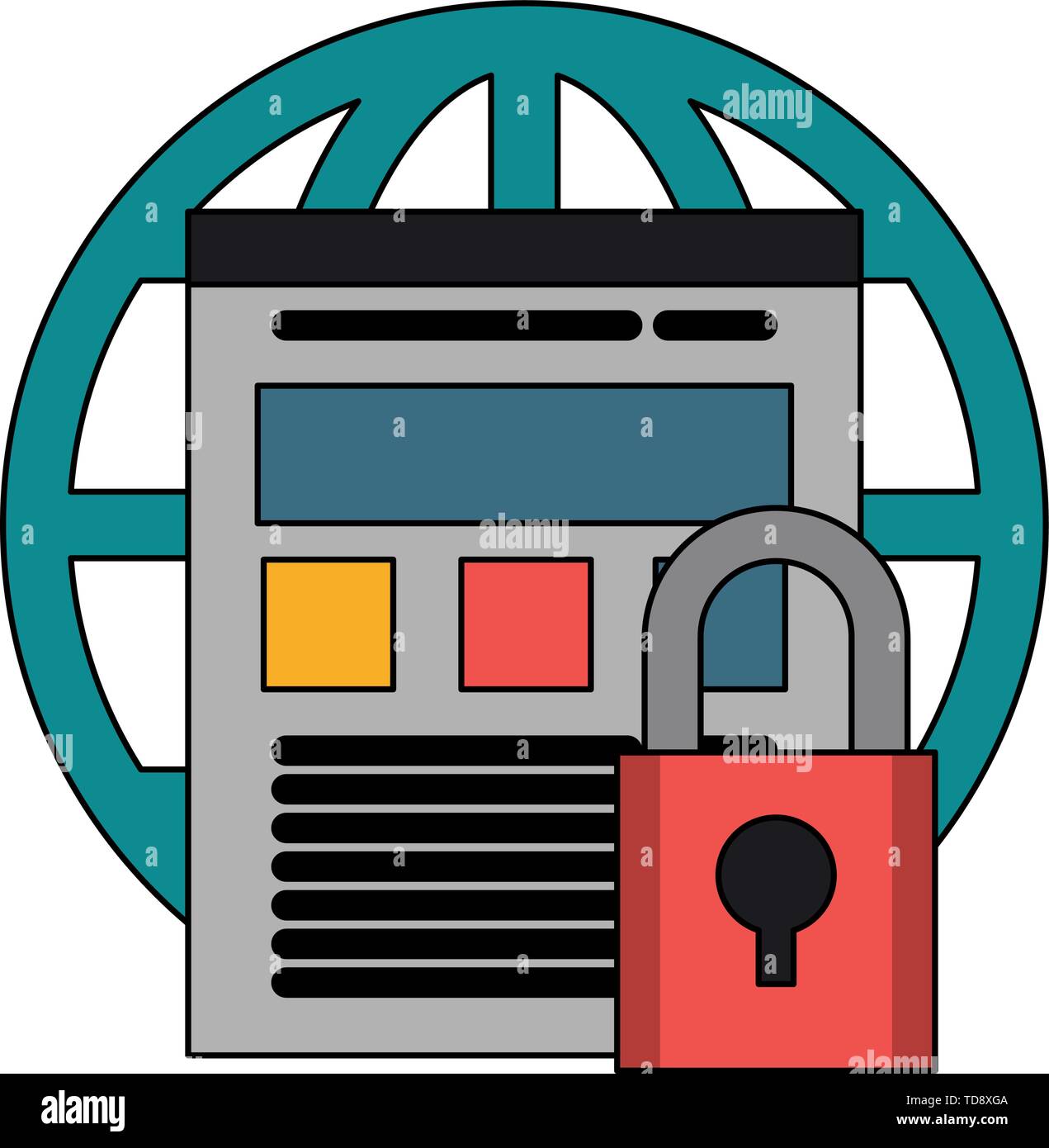 Business and security system symbols Stock Vector Image & Art - Alamy