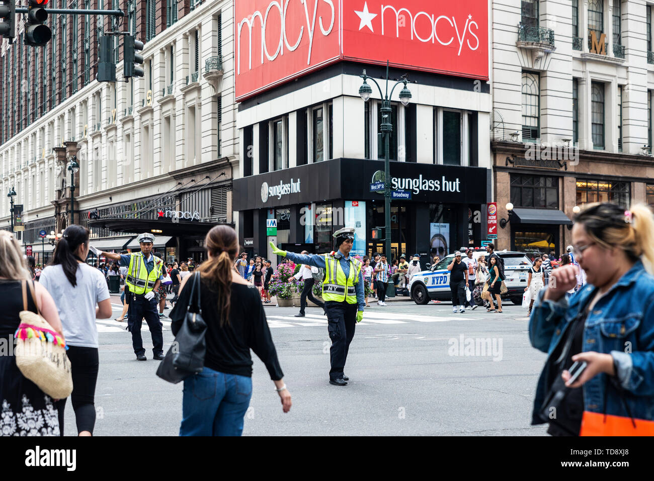 Man stopping traffic stop sign hi-res stock photography and images - Alamy
