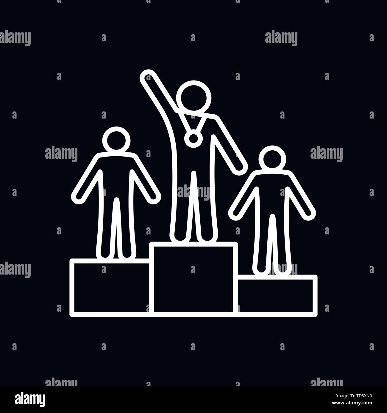 Champion vector icon, flat design for web or mobile app Stock Vector ...