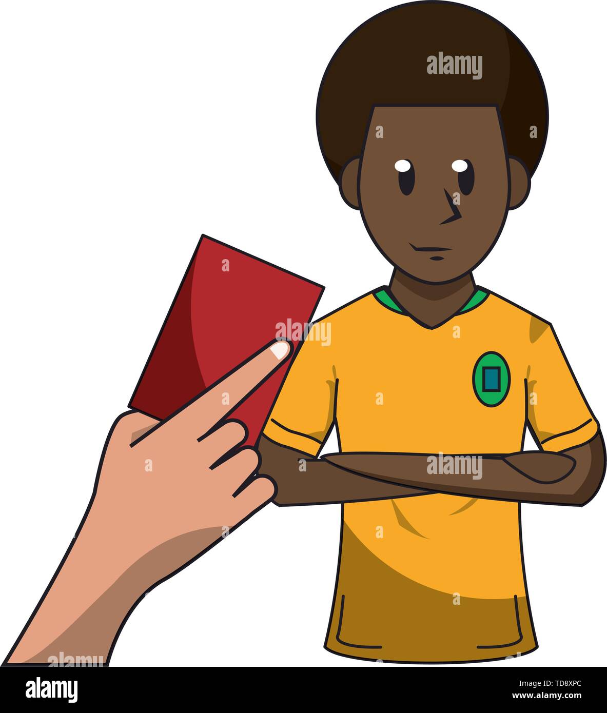 Soccer player sport game cartoon Stock Vector Image & Art - Alamy