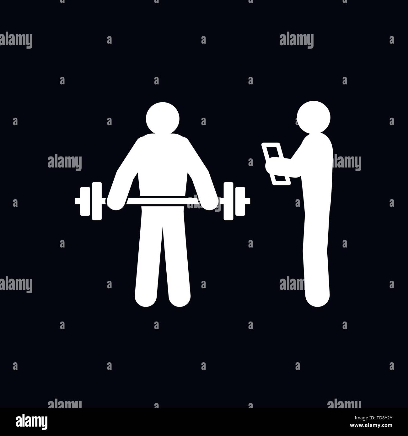 Coach icon vector, training and mentoring symbol Stock Vector Image ...