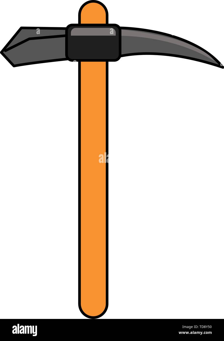 Mining pick equipment tool isolated symbol Stock Vector Image & Art - Alamy