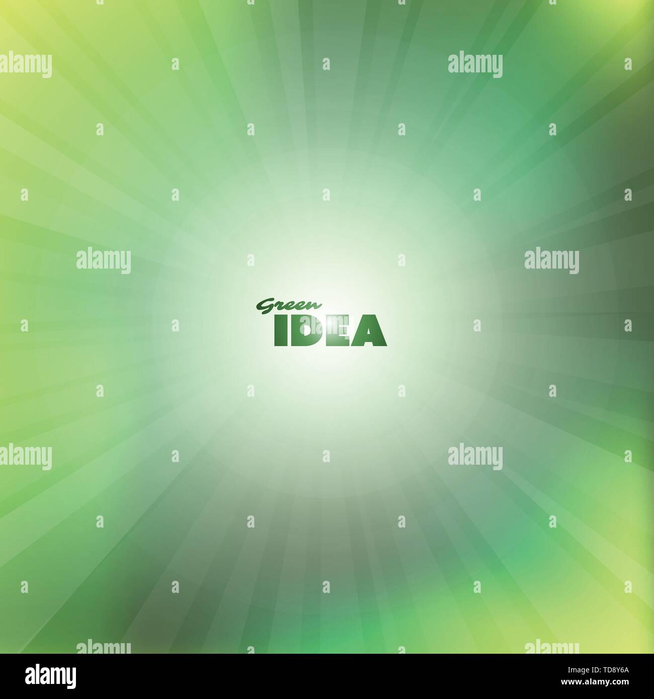 Green Idea - Eco, Bio, Nature Background Design Template With Sunlight ...