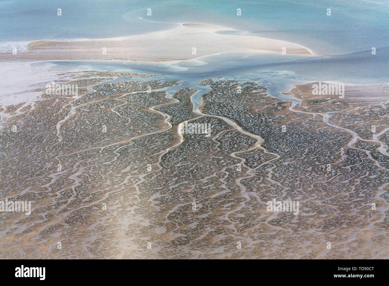 Aerial Photo of the Schleswig-Holstein Wadden Sea National Park in ...