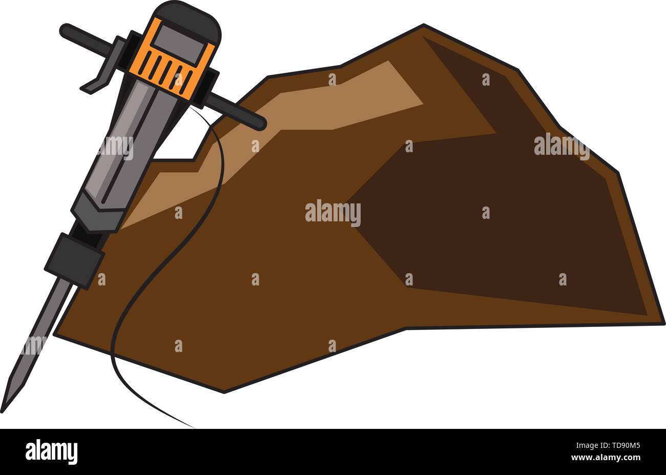 Quarry drill Stock Vector Images - Alamy