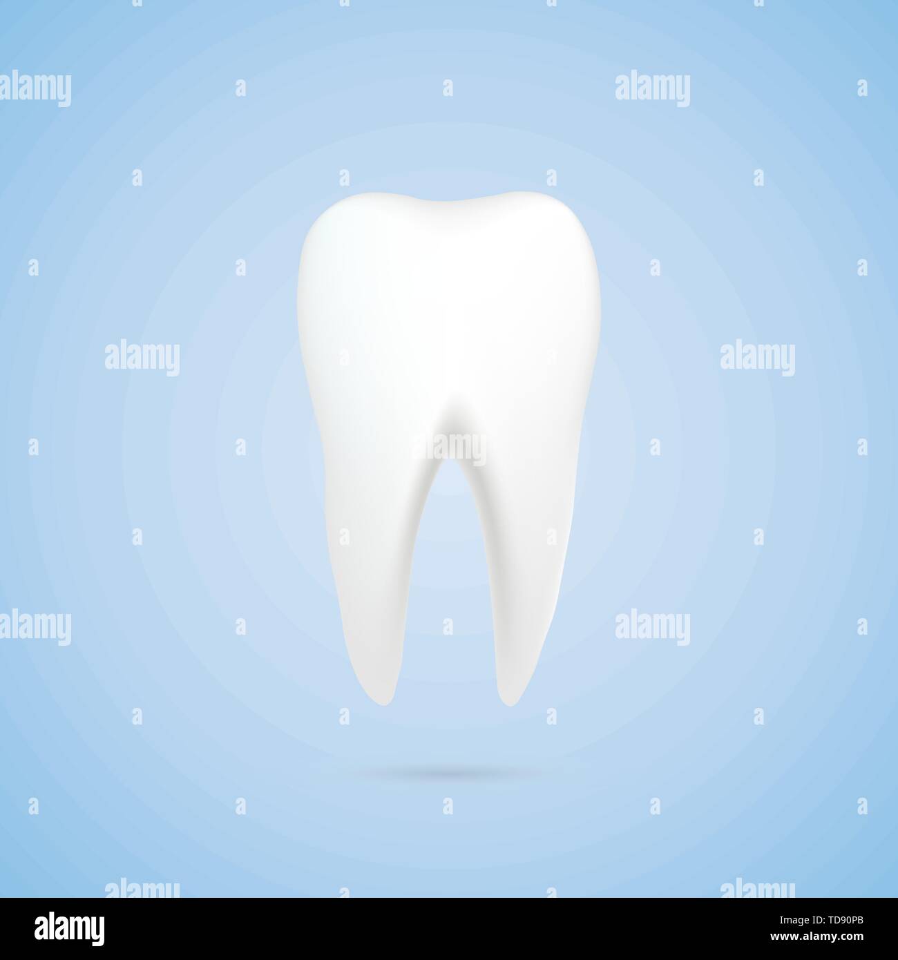 Tooth with shadow. Medical sign. Vector eps10 Stock Vector Image & Art ...