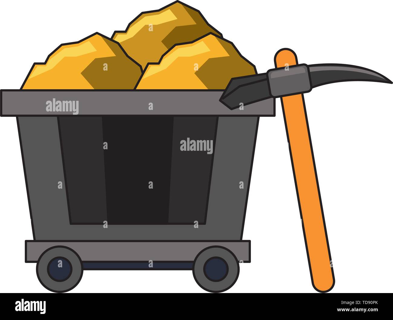 Mining carrier and pick work equipment Stock Vector Image & Art - Alamy
