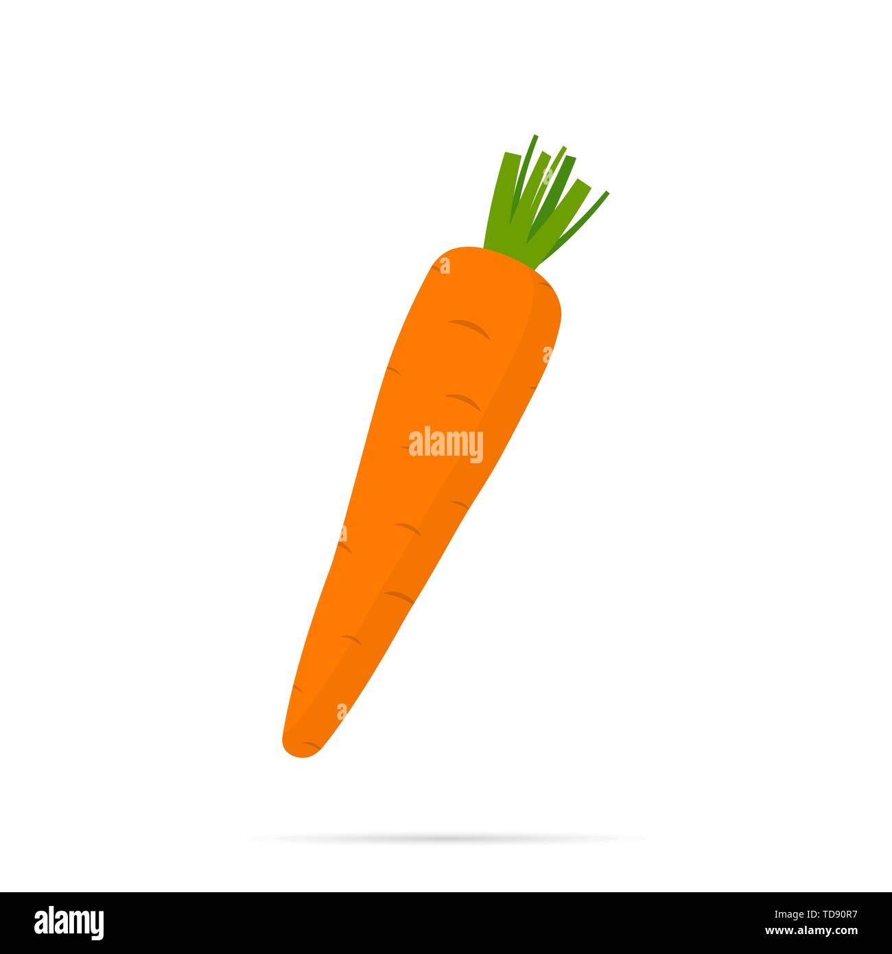Carrot icon with shadow. Vector icon eps10 Stock Vector Image & Art - Alamy