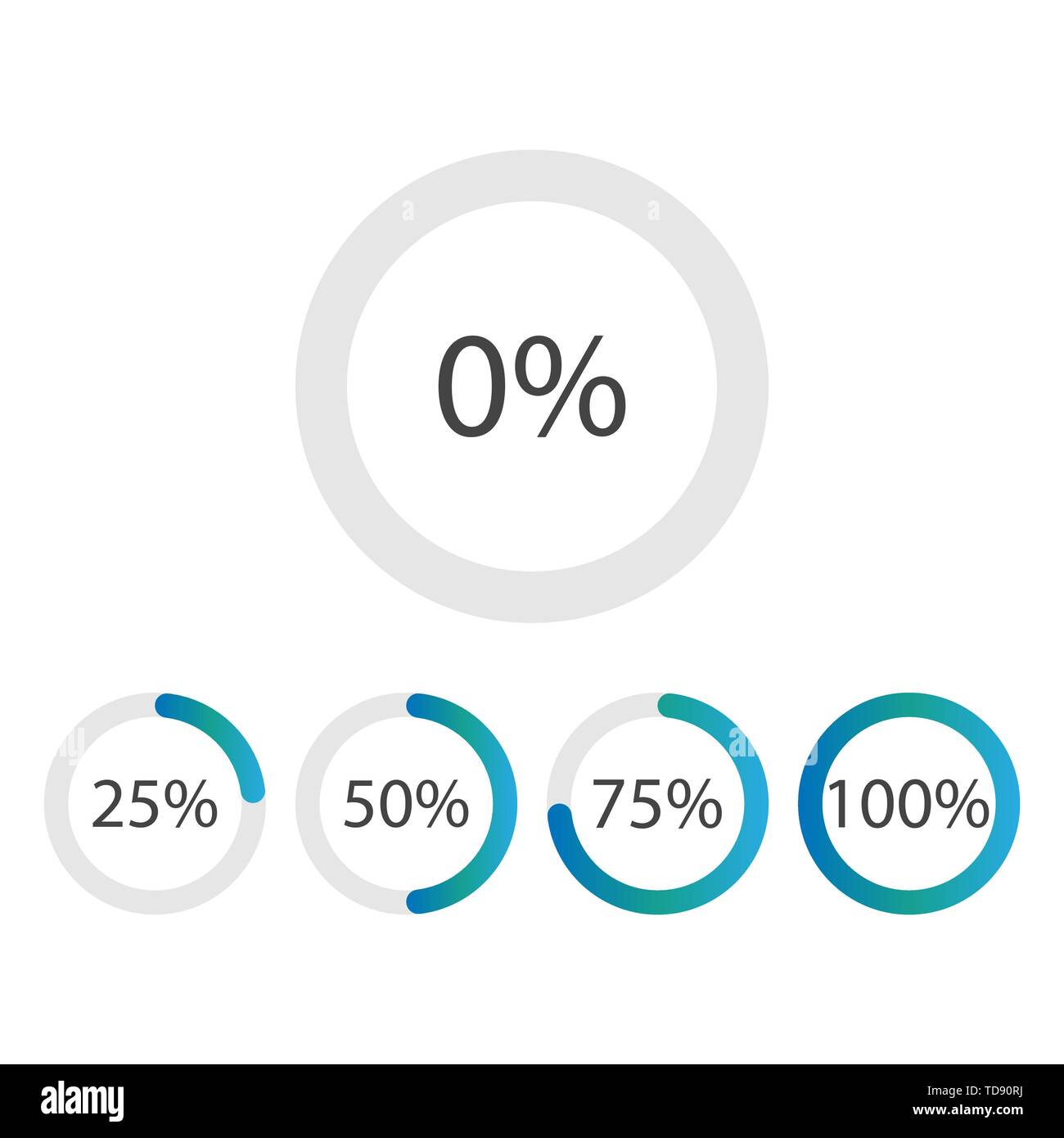 Loading bar icons set. Flat style. Vector Stock Vector Image & Art - Alamy