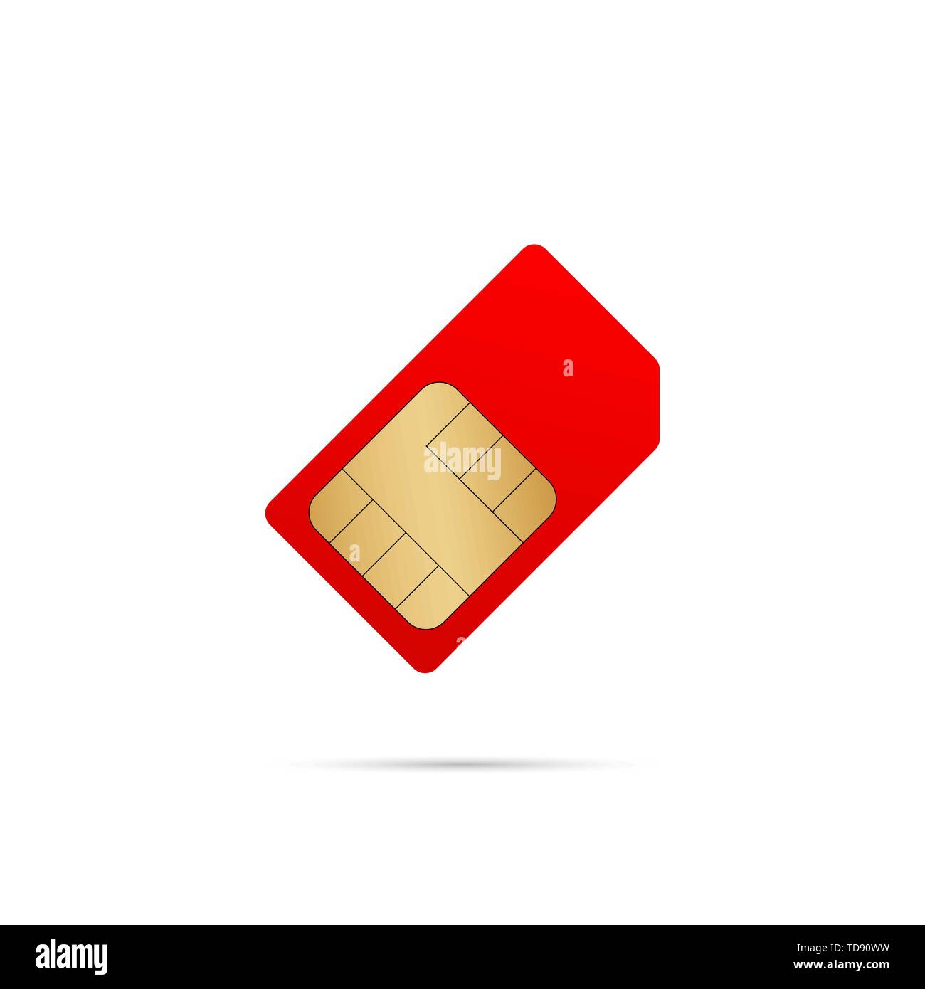 White simcard Stock Vector Images - Alamy